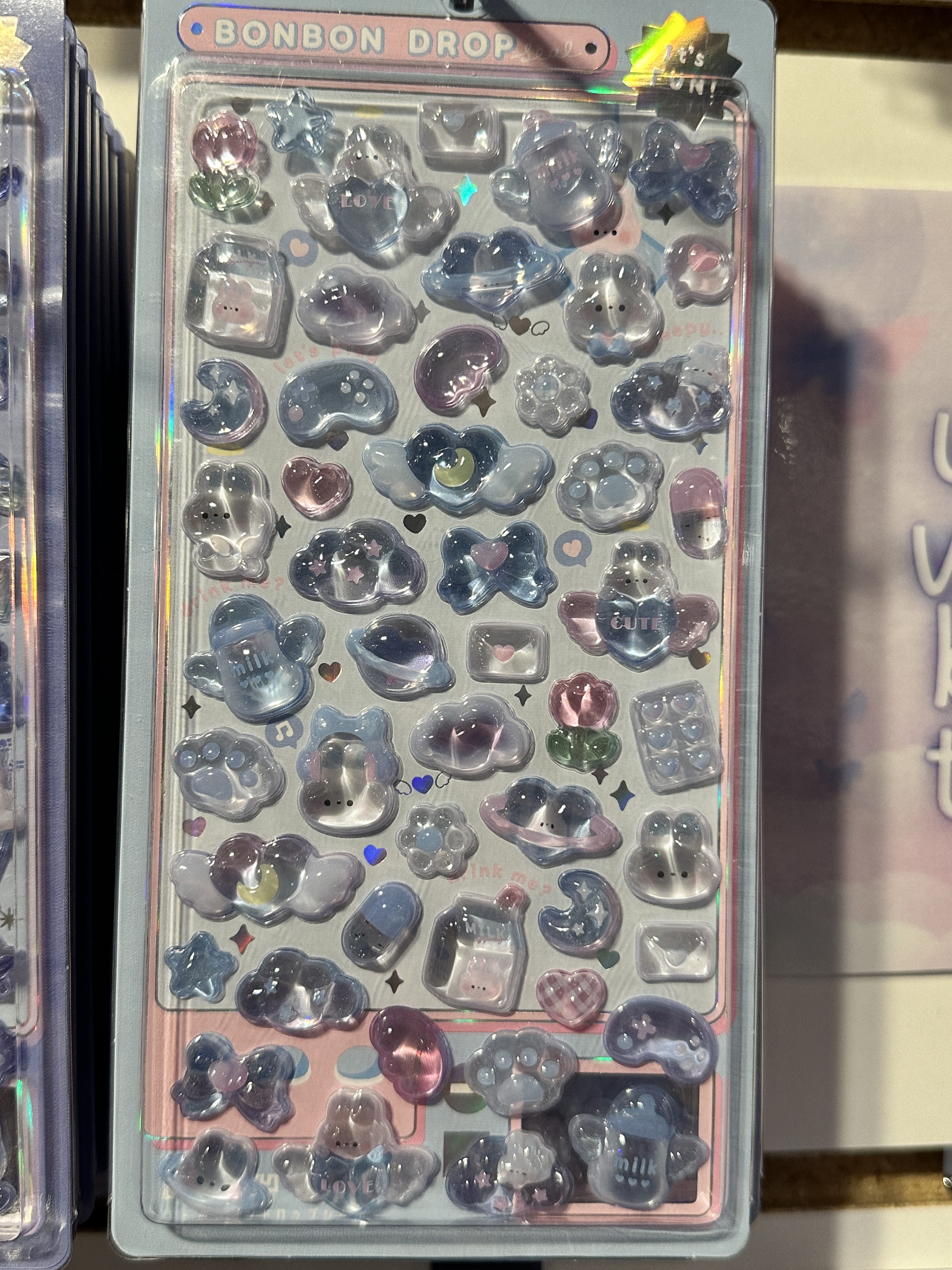 Bonbon Drop 3D Stickers - Mizu Iro Bonbon • Shiga's Imports