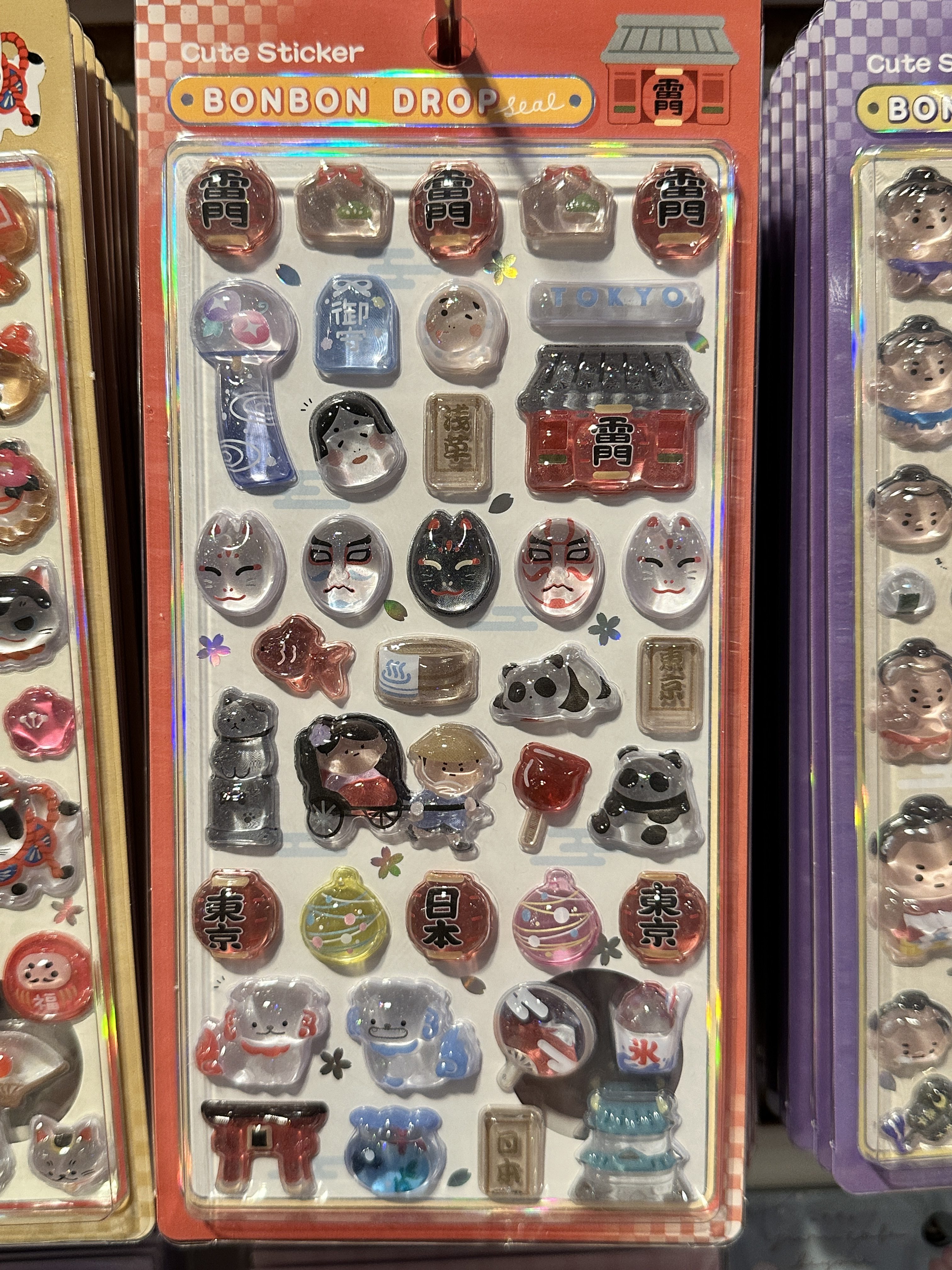 Bon Bon Drop 3D Stickers - Tokyo Kankou • Shiga's Imports